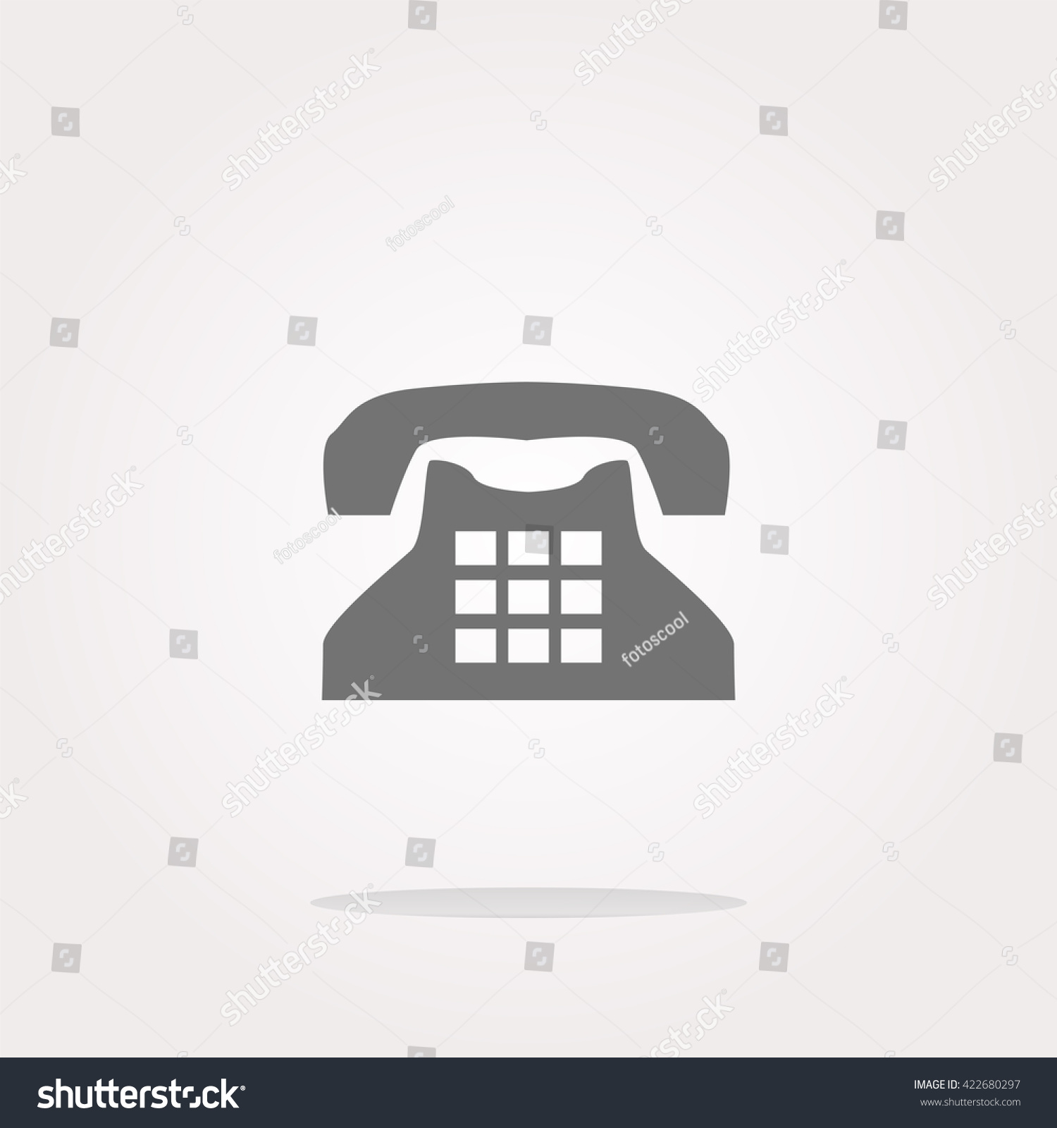 Phone Icon Phone Button Vector Stock Vector (Royalty Free) 422680297 ...