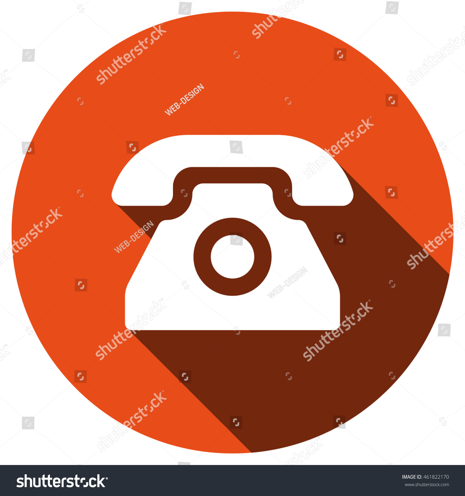 Phone Icon Vector Icon Flat: vector de stock (libre de regalías ...