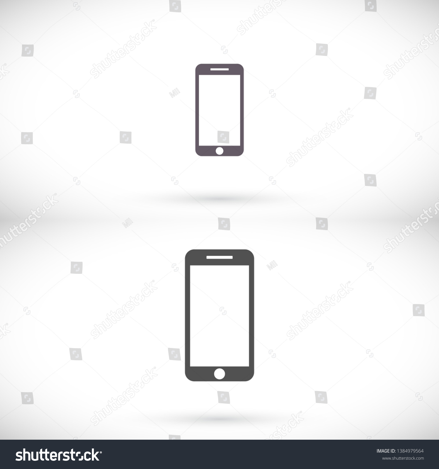 Phone Iconvector Illustration Stock Vector (Royalty Free) 1384979564