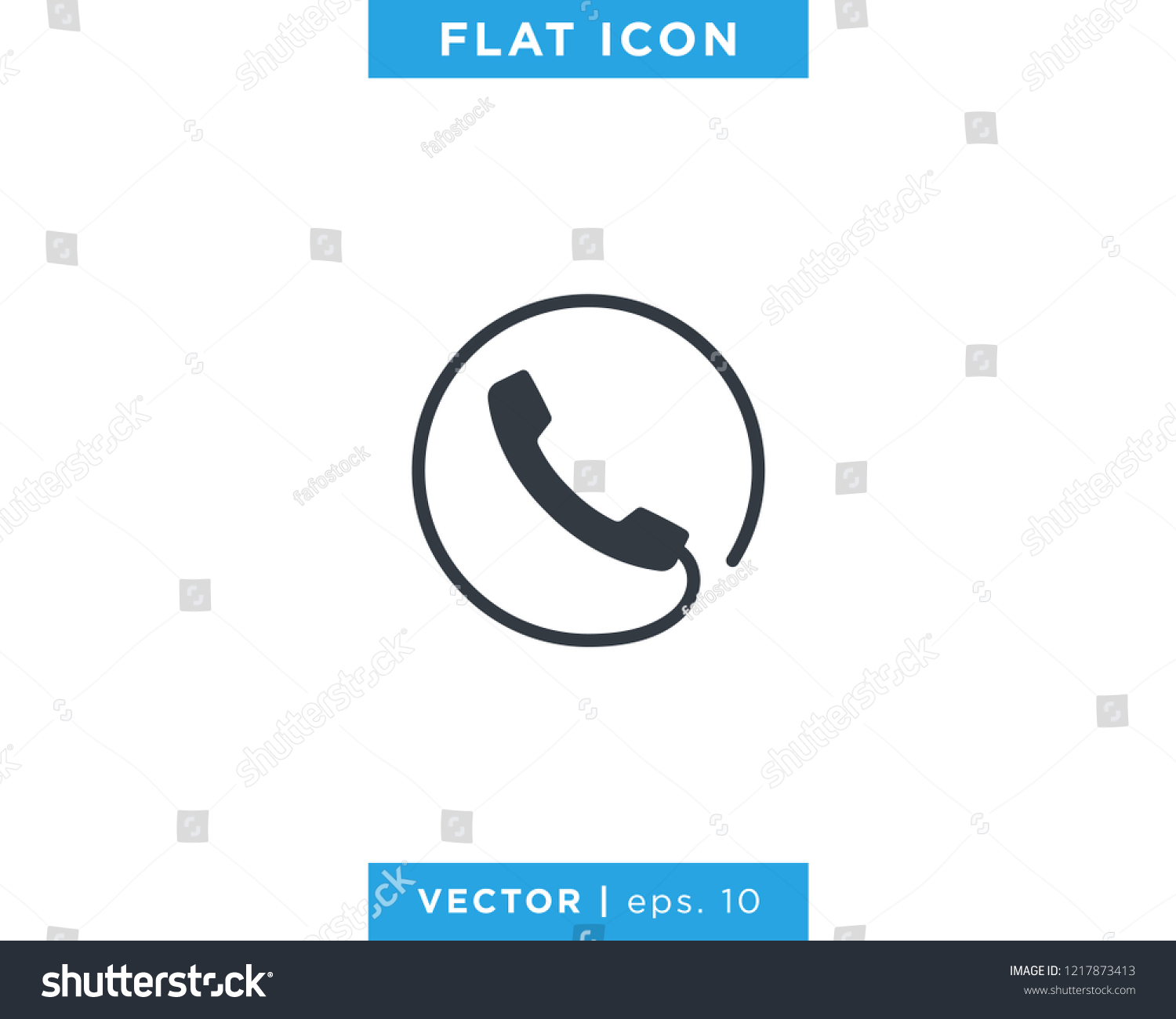 Phone Icon Vector Logo Design Template 스톡 벡터(로열티 프리) 1217873413 ...