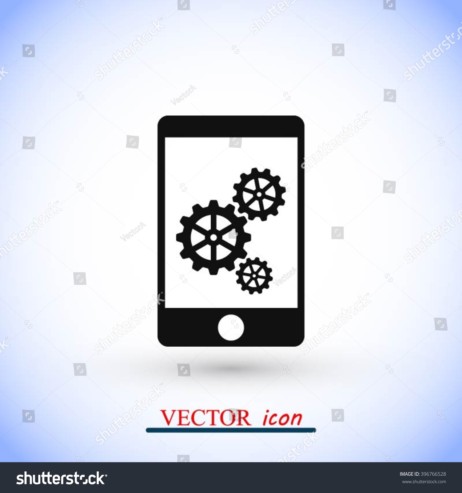 Phone Icon Settings Stock Vector (Royalty Free) 396766528 | Shutterstock