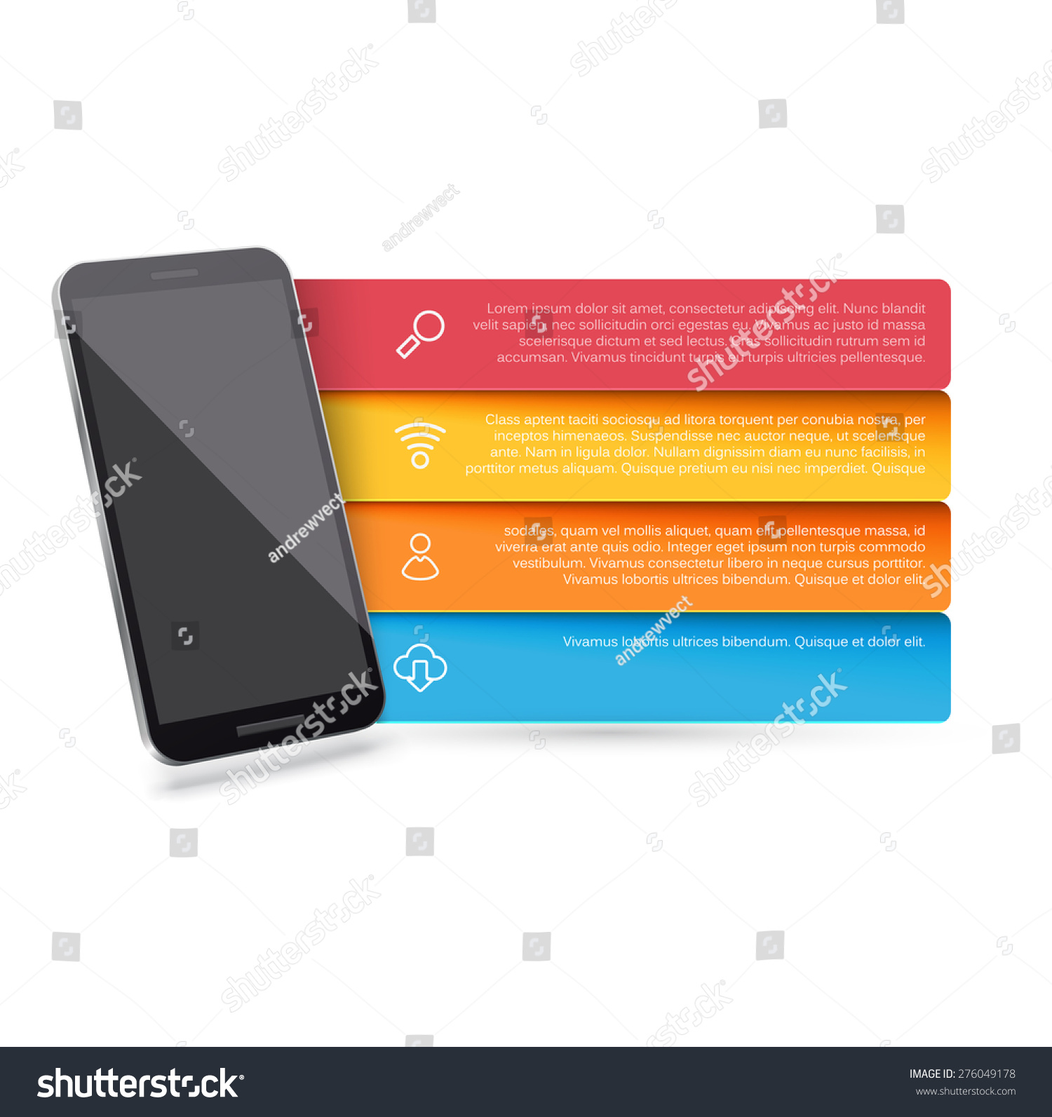 Phone Infographic Stock Vector (Royalty Free) 276049178 | Shutterstock