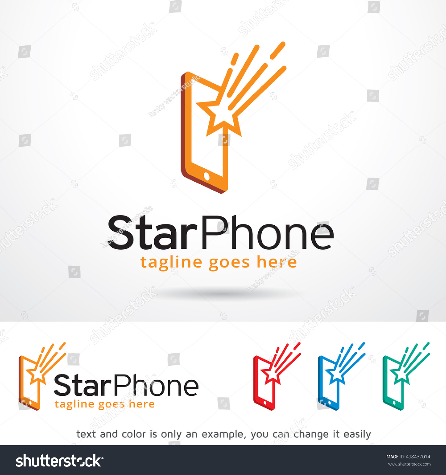 Phone Logo Template Design Vector Stock Vector (Royalty Free) 498437014 ...