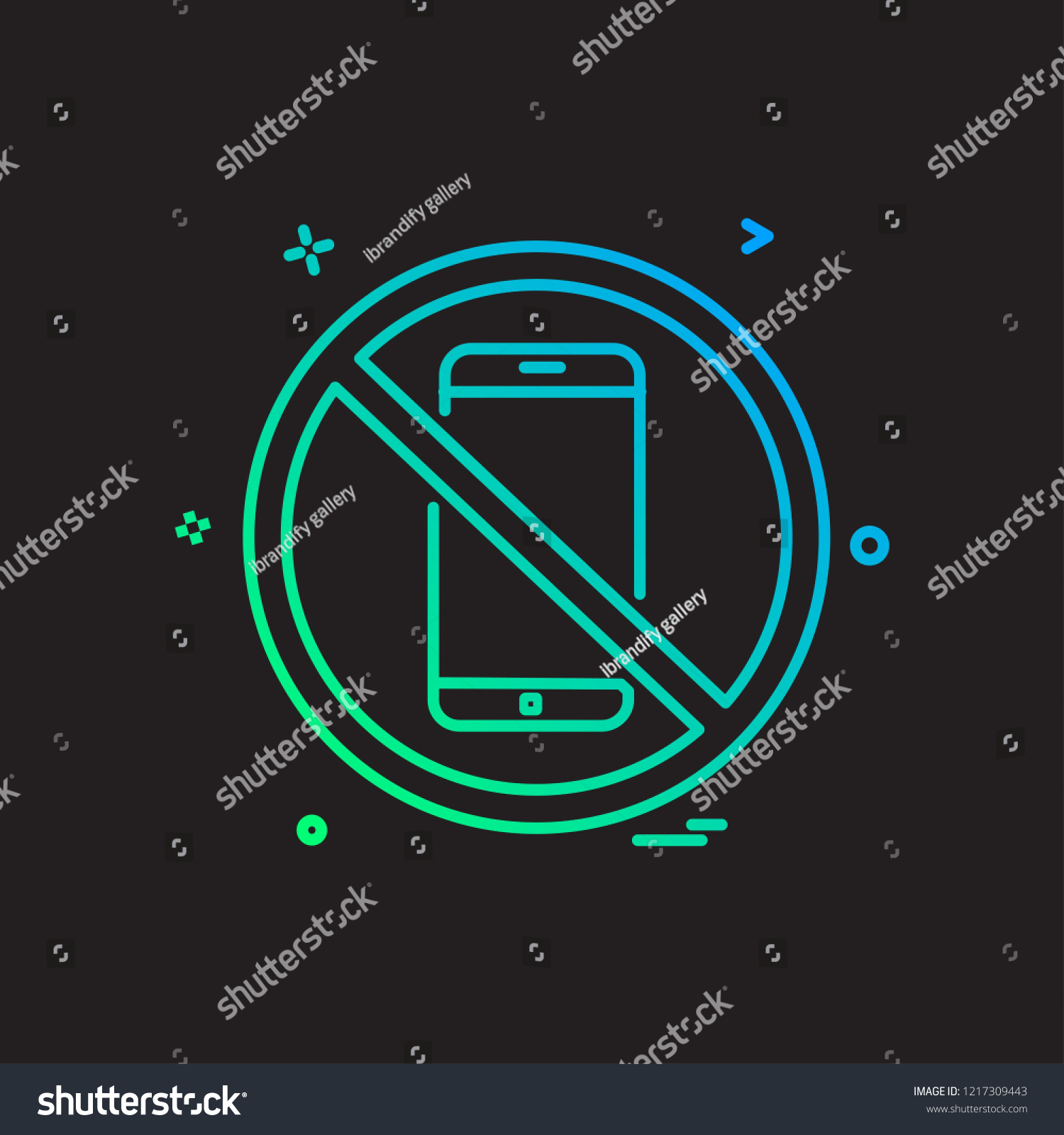 Phone Not Allowed Icon Design Vector Stock Vector (Royalty Free ...