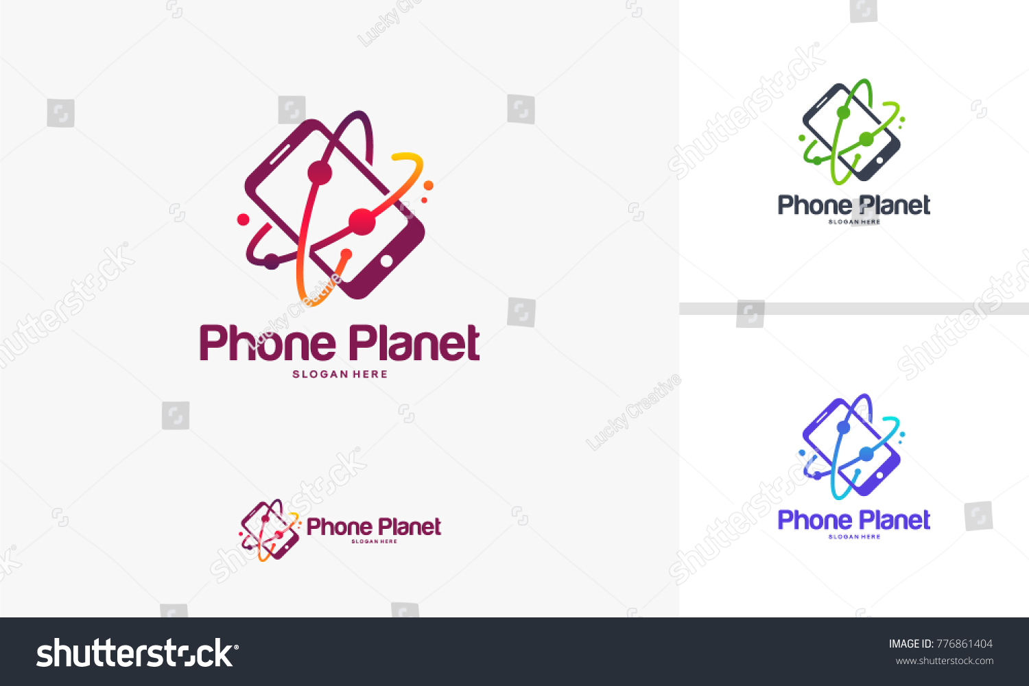 Phone Planet Logo Designs Mobile Planet Stock Vector (Royalty Free ...