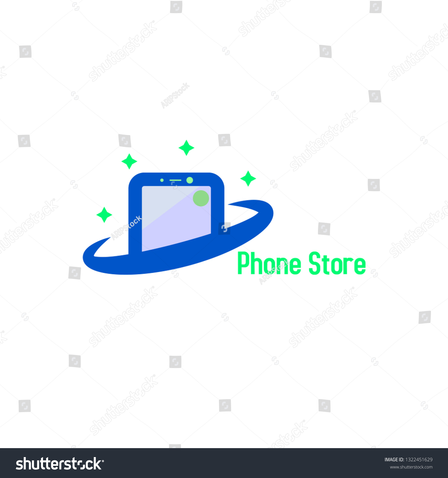 Phone Store Logo Design Stock Vector (Royalty Free) 1322451629