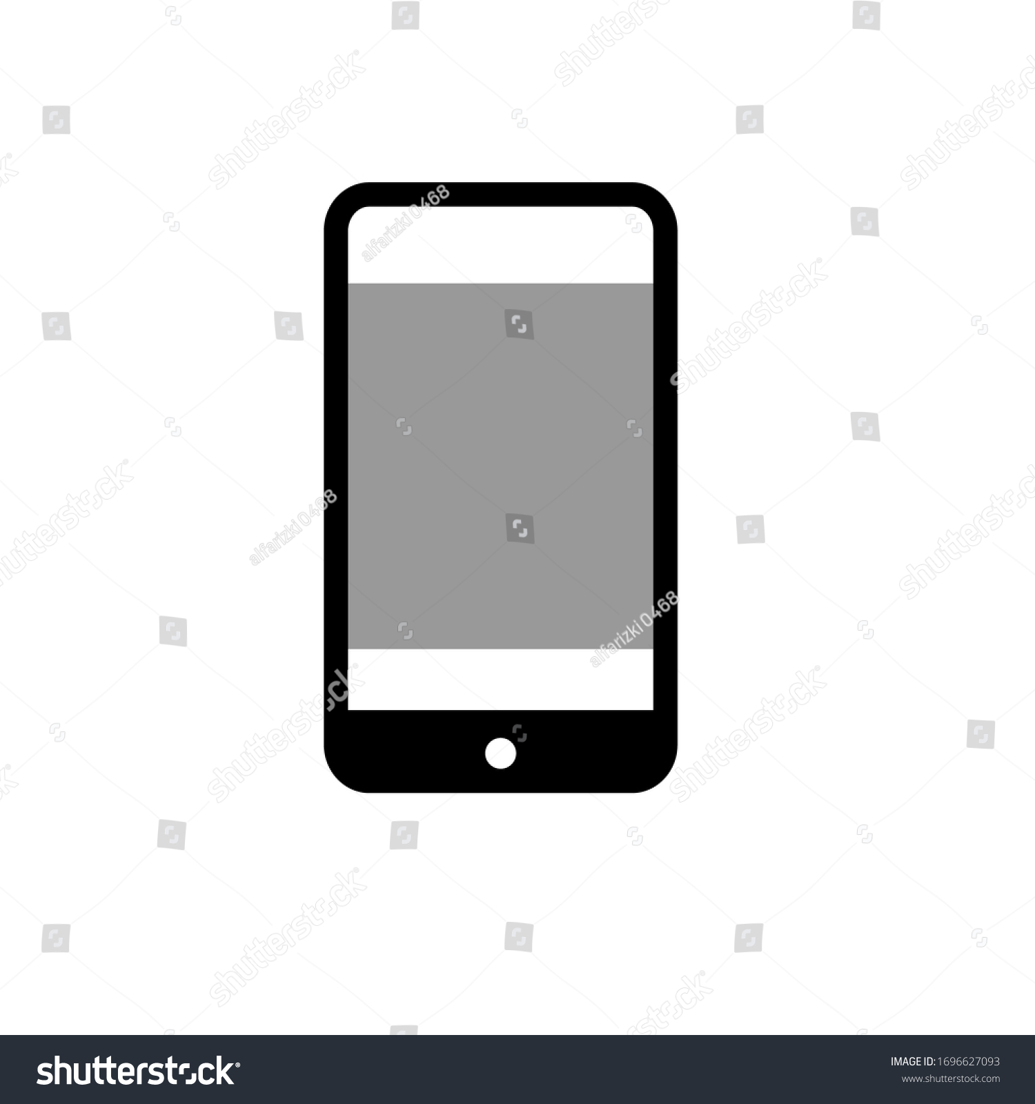 Phone Vector Design Isolated White Stock Vector (Royalty Free) 1696627093