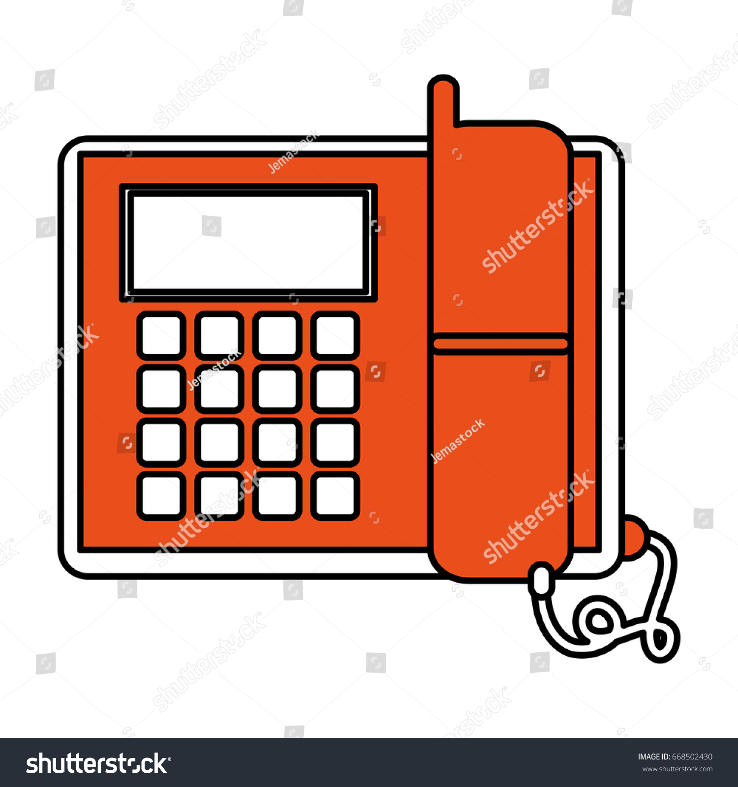 Phone Vector Illustration Stock Vector (Royalty Free) 668502430 ...