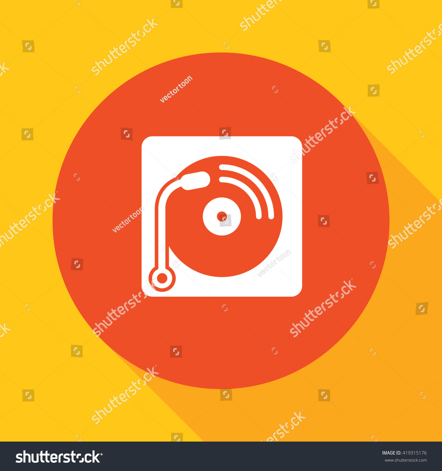 Phonograph Icon Stock Vector (Royalty Free) 419315176 | Shutterstock
