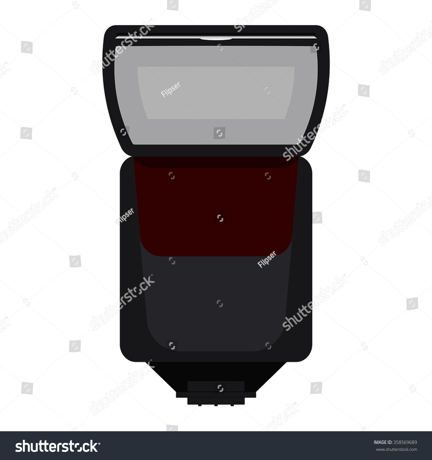 Photo Camera Flash Vector Illustration Isolated Stock Vector (Royalty ...