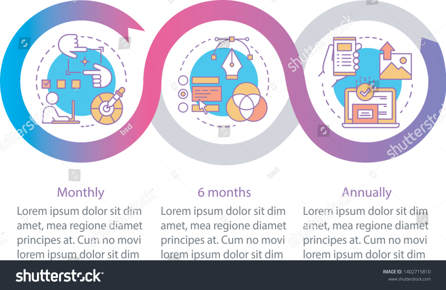 Photo Editor Subscription Vector Infographic Template Stock Vector ...