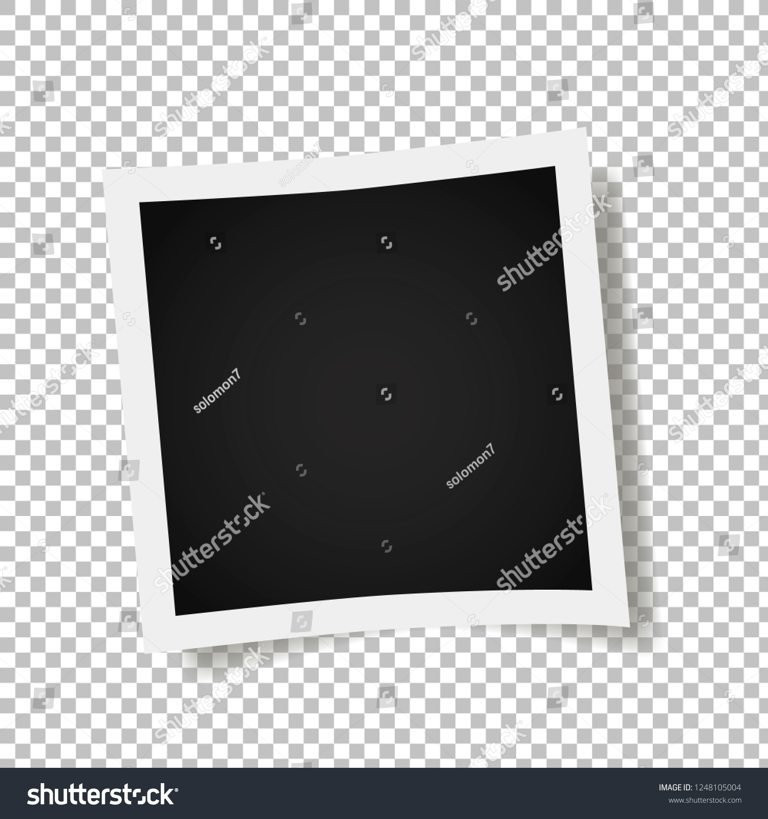 Photo Frames On Transparent Background Vector Stock Vector (Royalty ...