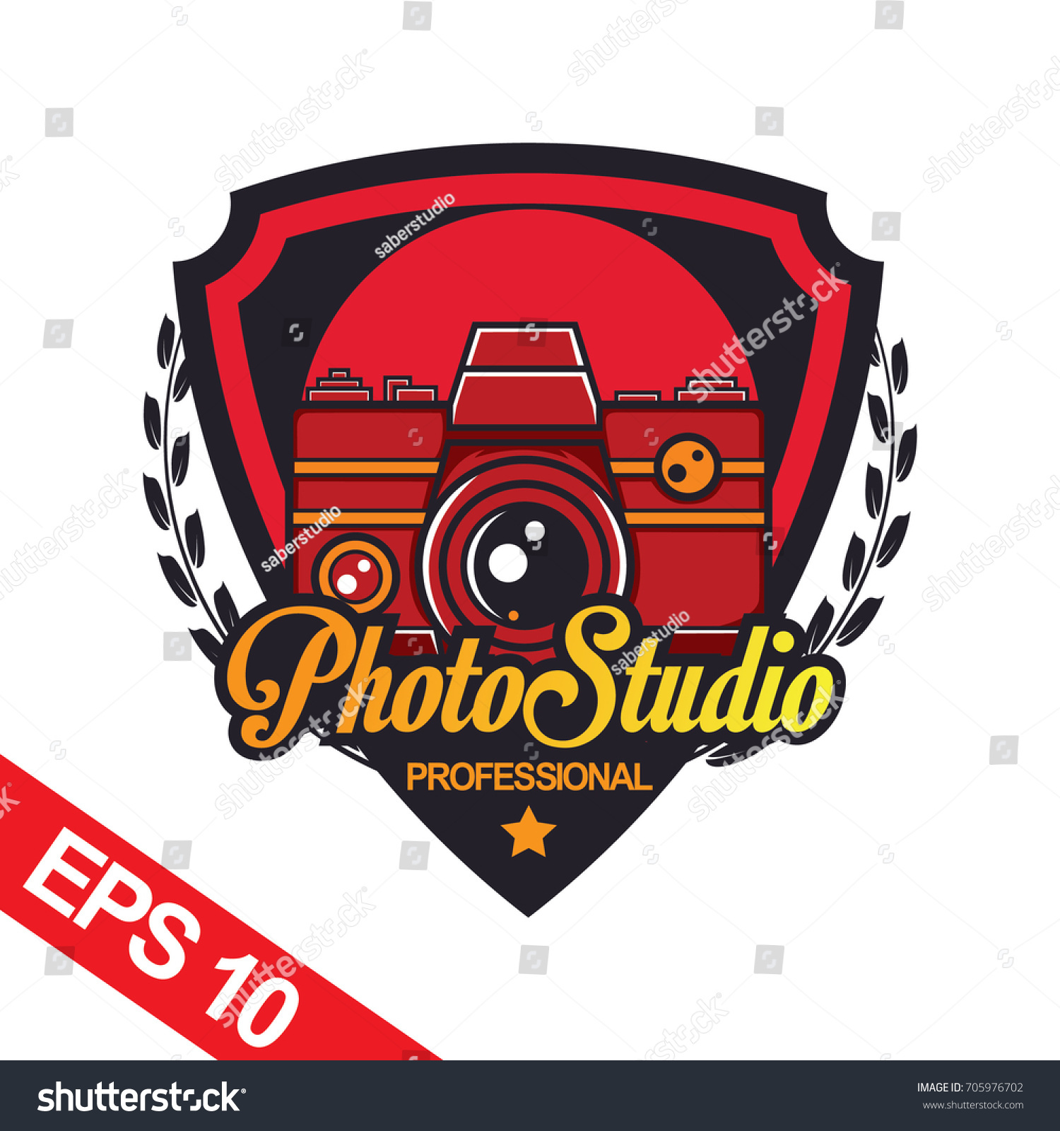 Photo Studio Logo Design Template Stock Vector (Royalty Free) 705976702 ...