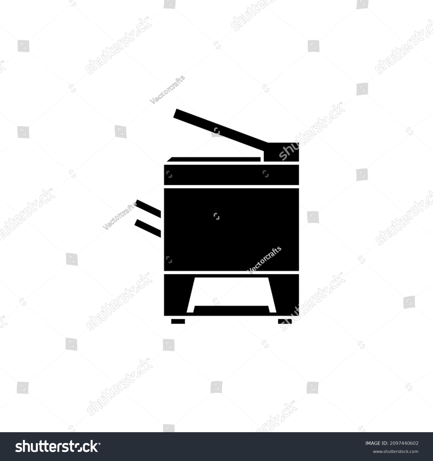 Photocopy Machine Icon Design Template Vector Stock Vector (Royalty ...