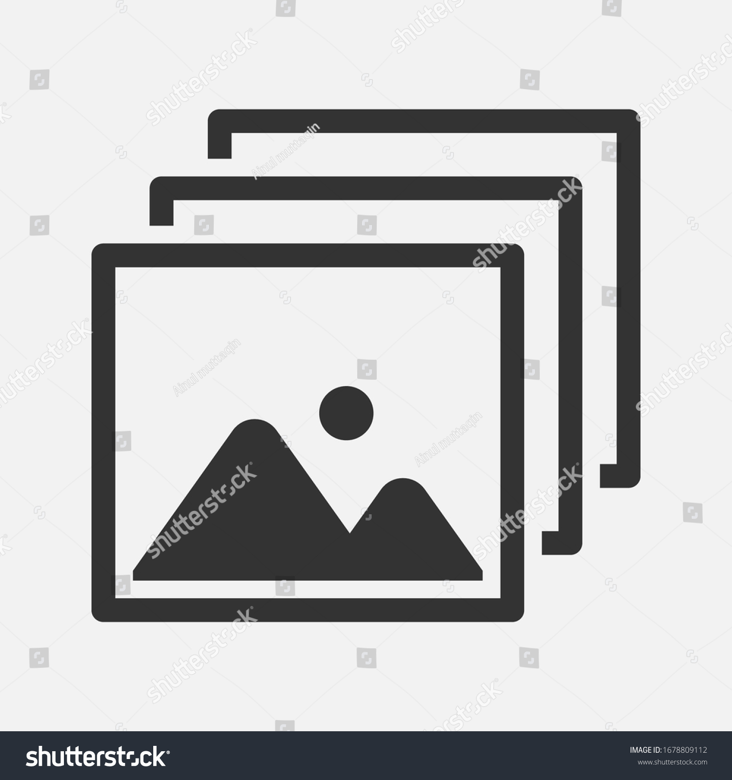 Photograph Vector Icon On Background Stock Vector (Royalty Free) 1678809112