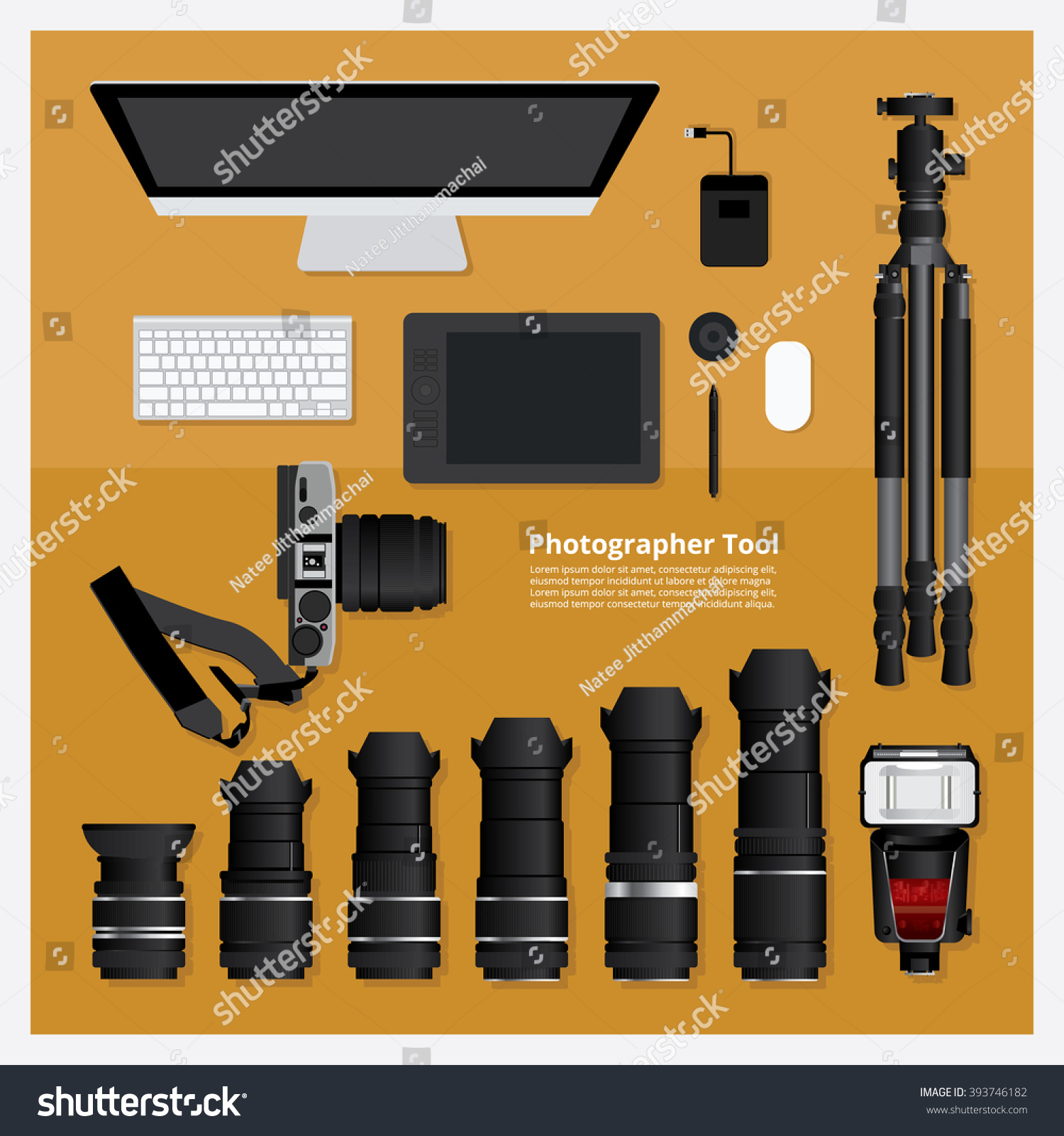 Photographer Tool Vector Illustration Stock Vector (Royalty Free ...
