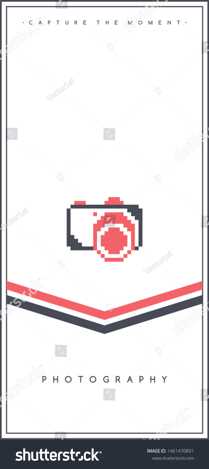 Photography Camera Theme Flyer Brochure Vector Stock Vector (Royalty ...