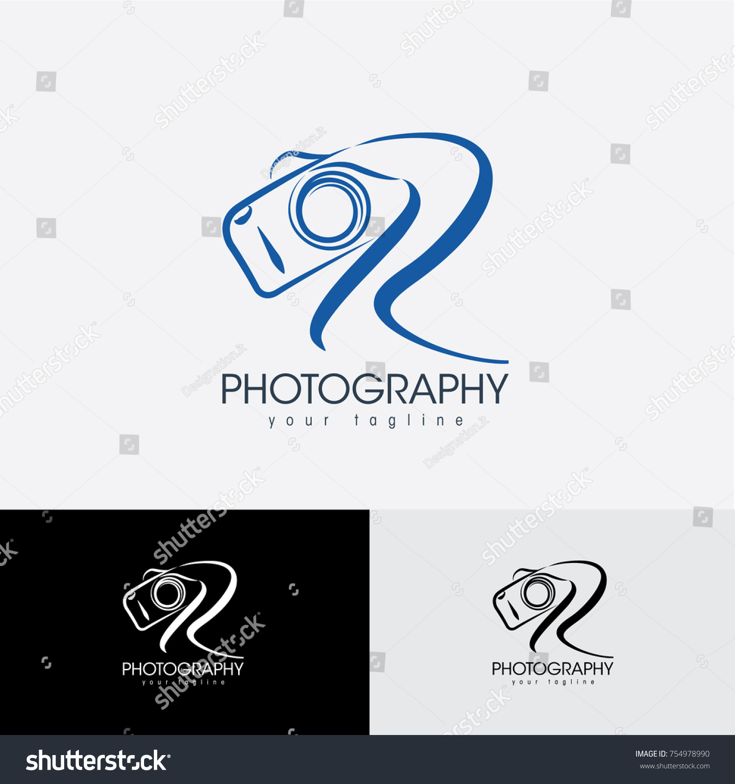 Photography R Initial Vector Logo Stock Vector (Royalty Free) 754978990 ...