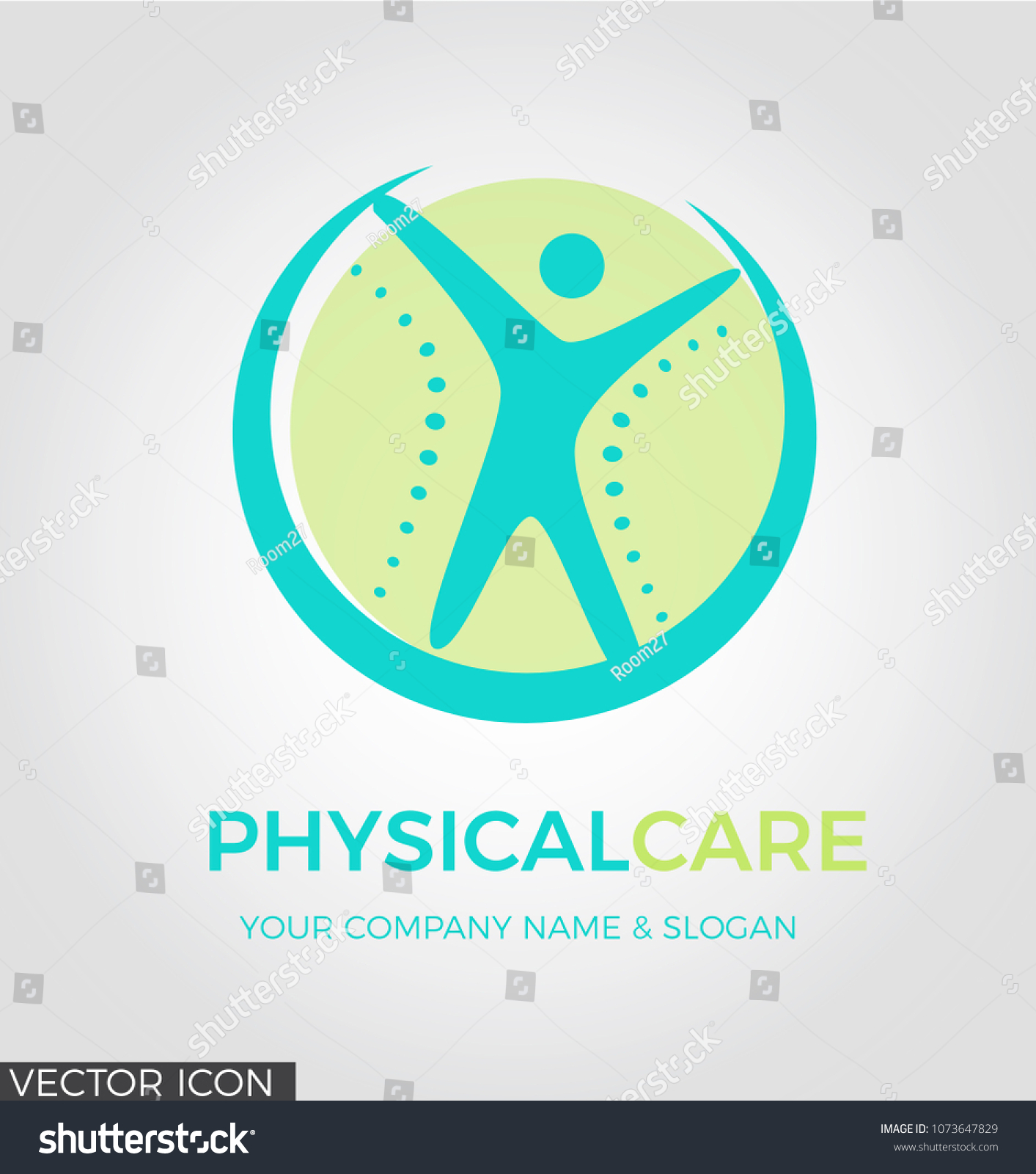 Physical Care 로고/아이콘 스톡 벡터(로열티 프리) 1073647829 | Shutterstock