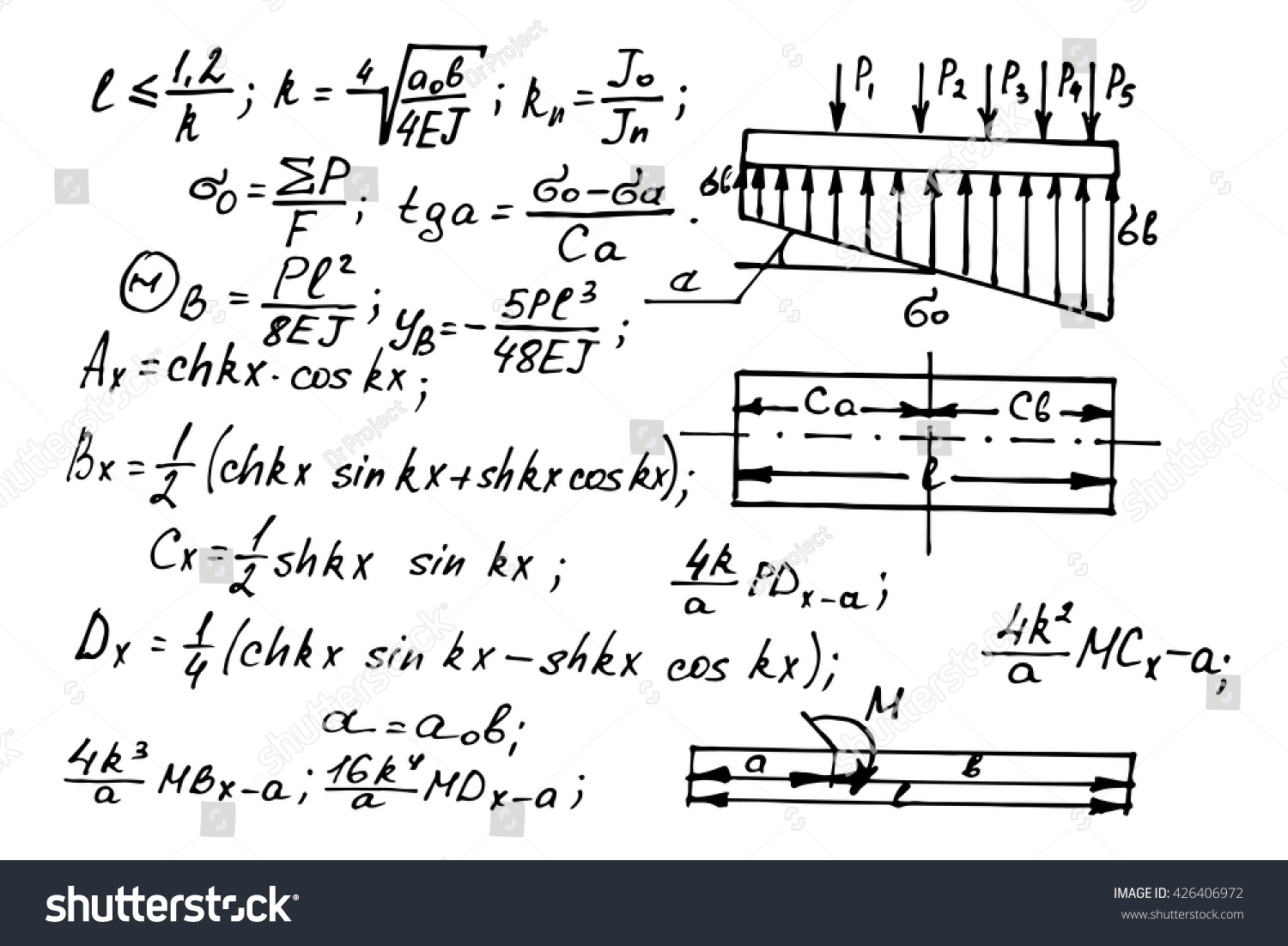 Physical Equations On Whiteboard Education Vector: เวกเตอร์สต็อก (ปลอด ...