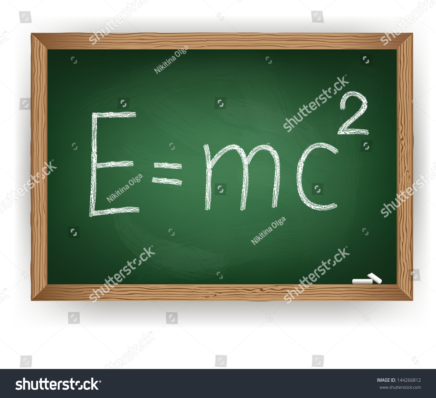 Physical Formula On Blackboard Stock Vector (Royalty Free) 144266812 ...