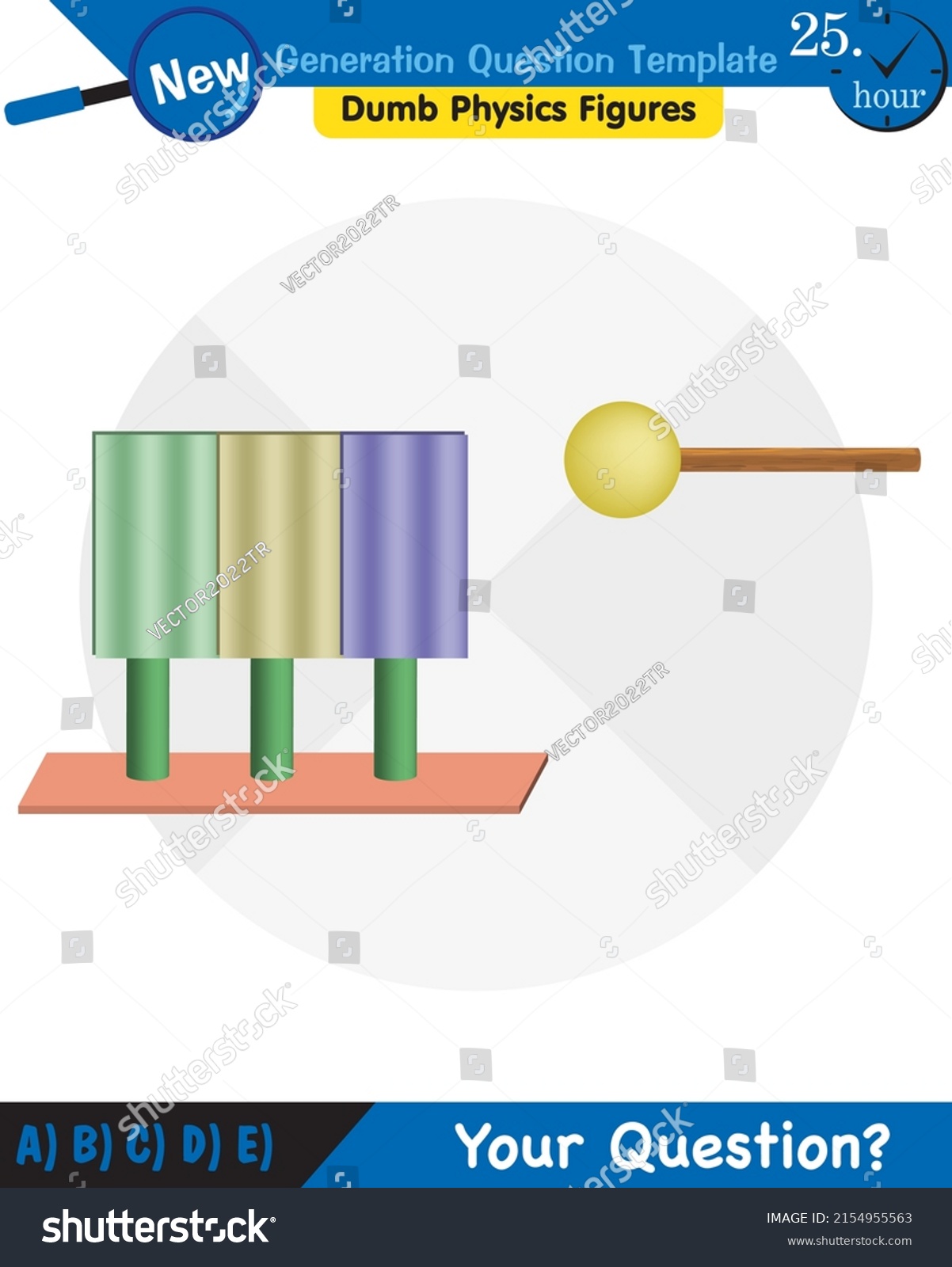 Physics Electrification By Friction Next Generation Stock Vector ...