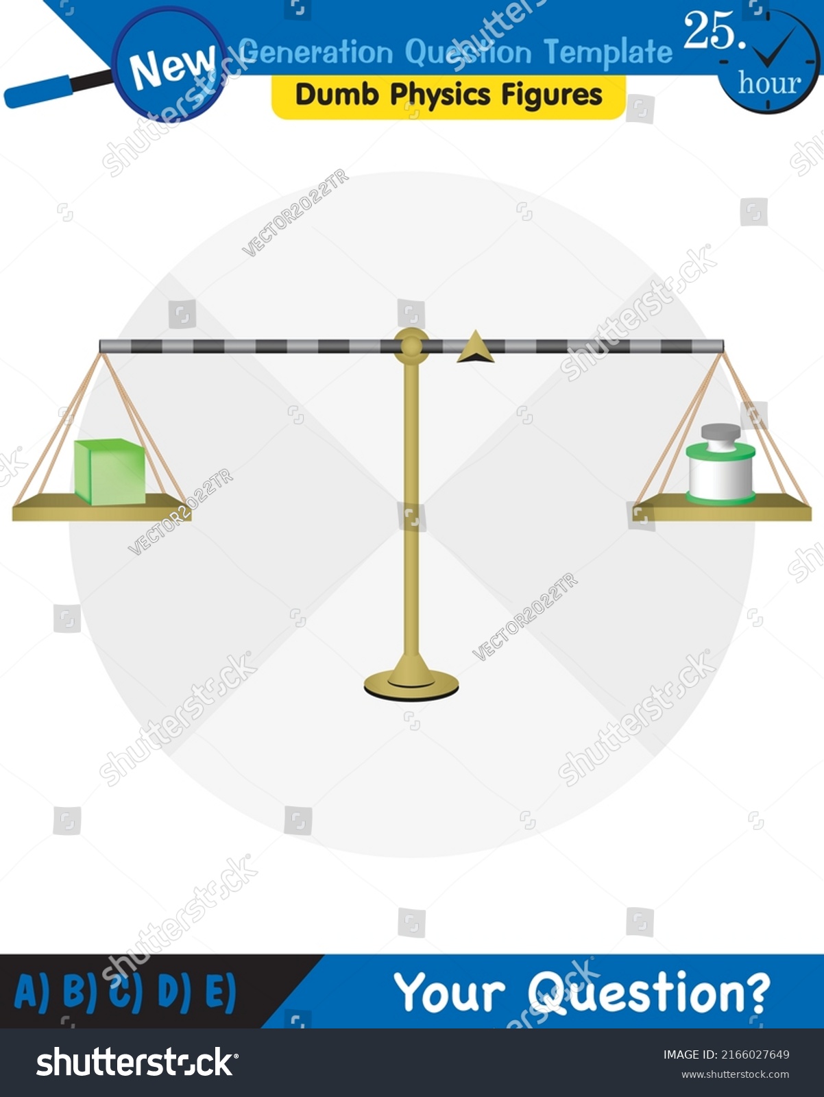 Physics Equal Arm Scales Next Generation Stock Vector (Royalty Free ...