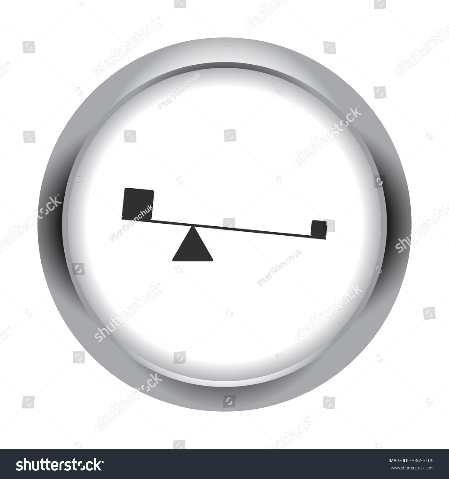 Physics Equilibrium Sign Simple Icon On Stock Vector (Royalty Free ...