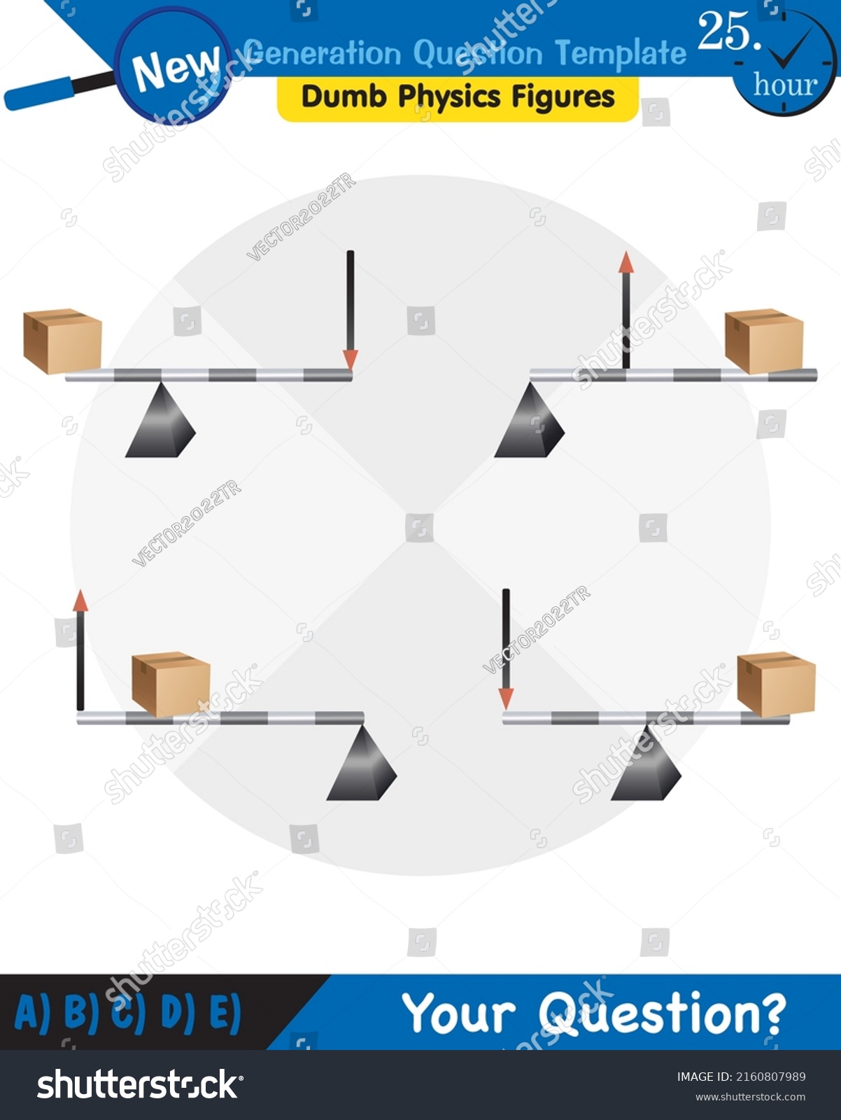 Physics Lever Examples Vector Illustration Simple Stock Vector (Royalty ...