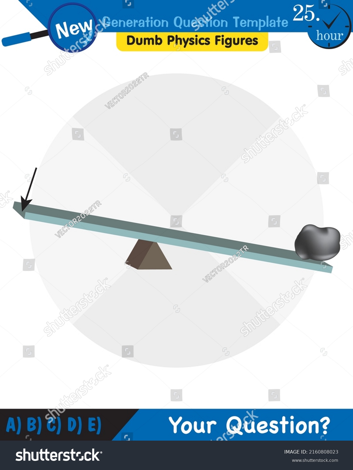Physics Lever Examples Vector Illustration Simple Stock Vector (Royalty ...
