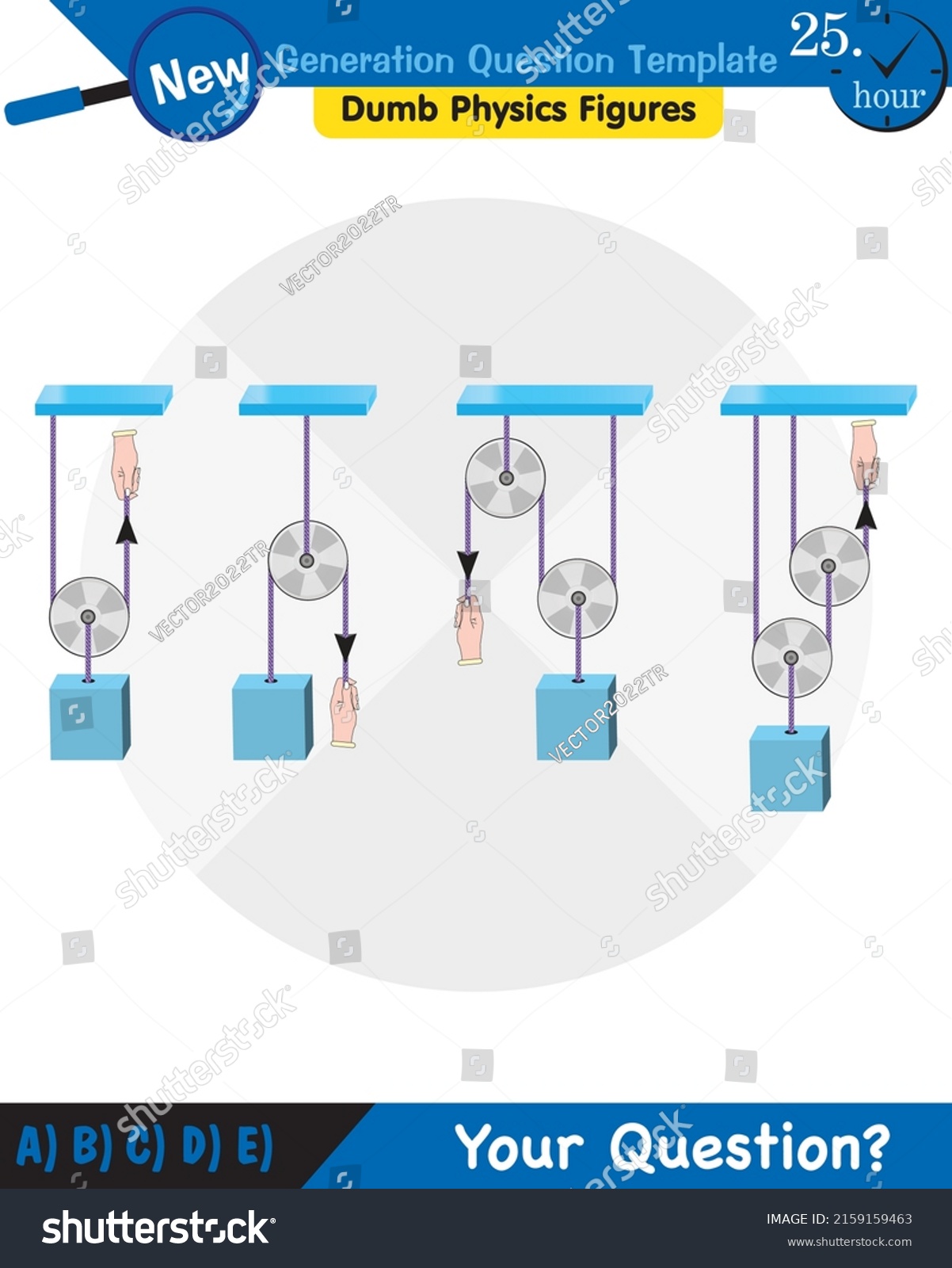 Physics Science Experiments On Force Motion Stock Vector (Royalty Free ...