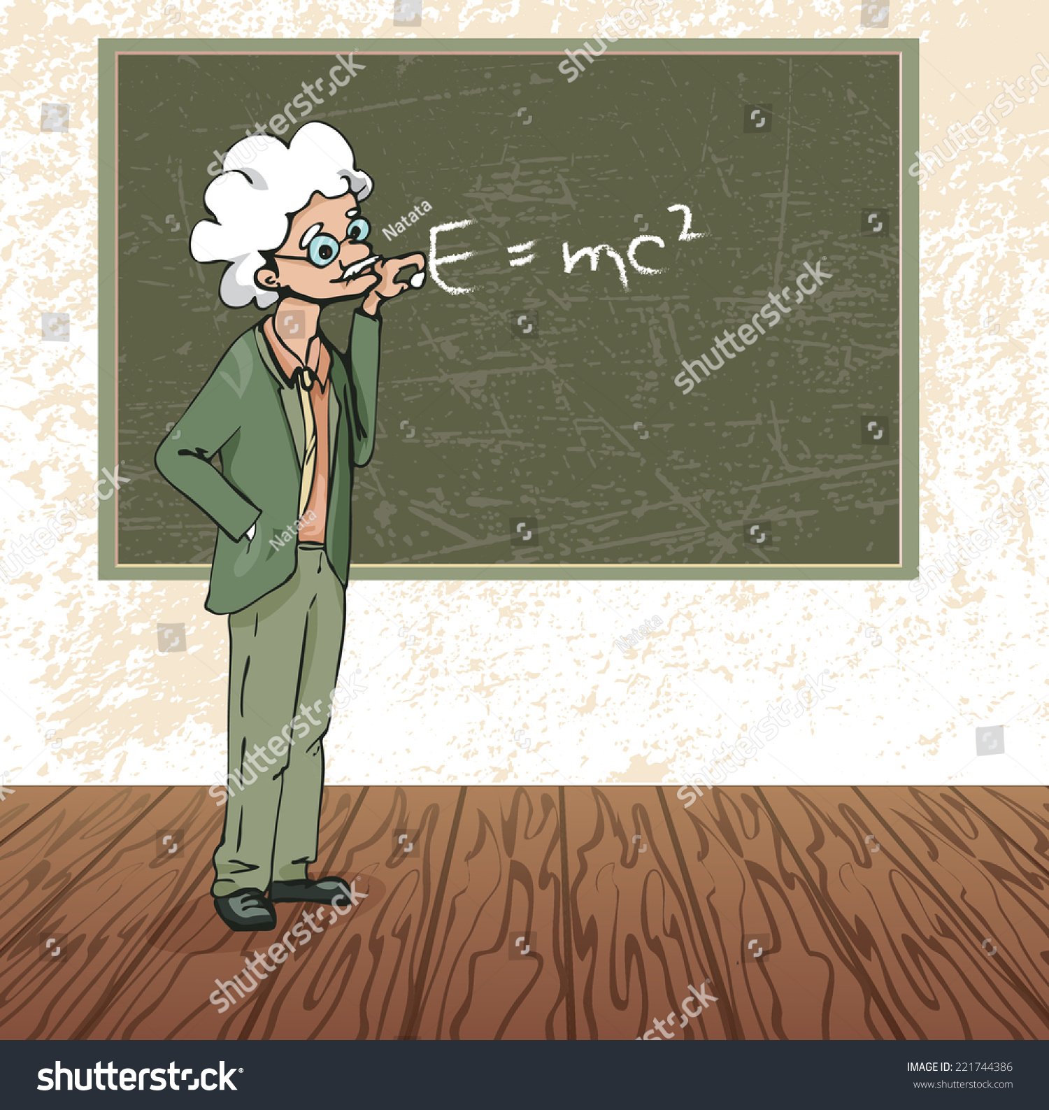 Physics Teacher Vector Illustration Stock Vector (Royalty Free ...
