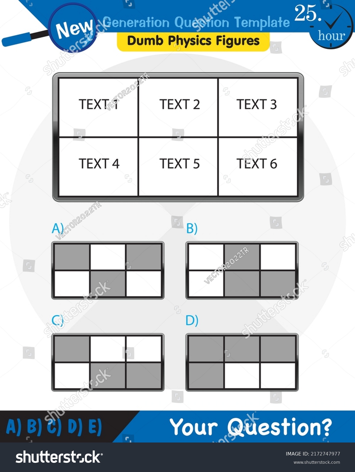 Physics Text Template Next Generation Question Stock Vector (Royalty ...