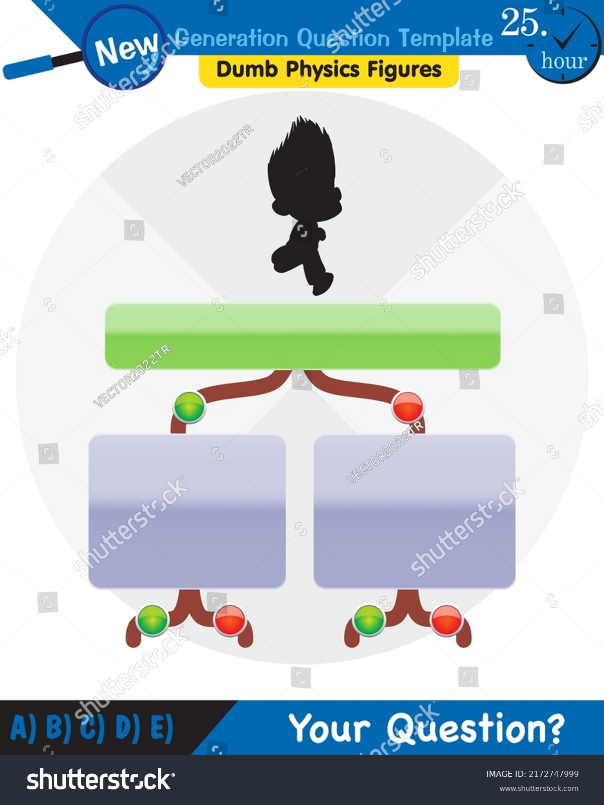 Physics Text Template Next Generation Question Stock Vector (Royalty ...