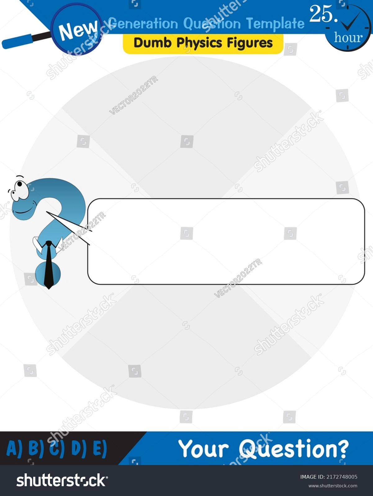 Physics Text Template Next Generation Question Stock Vector (Royalty ...