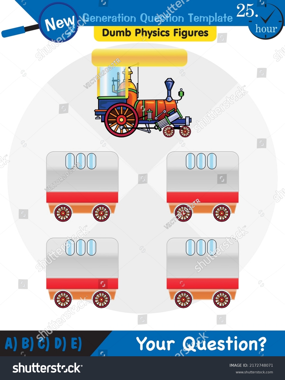 Physics Text Template Next Generation Question Stock Vector (Royalty ...