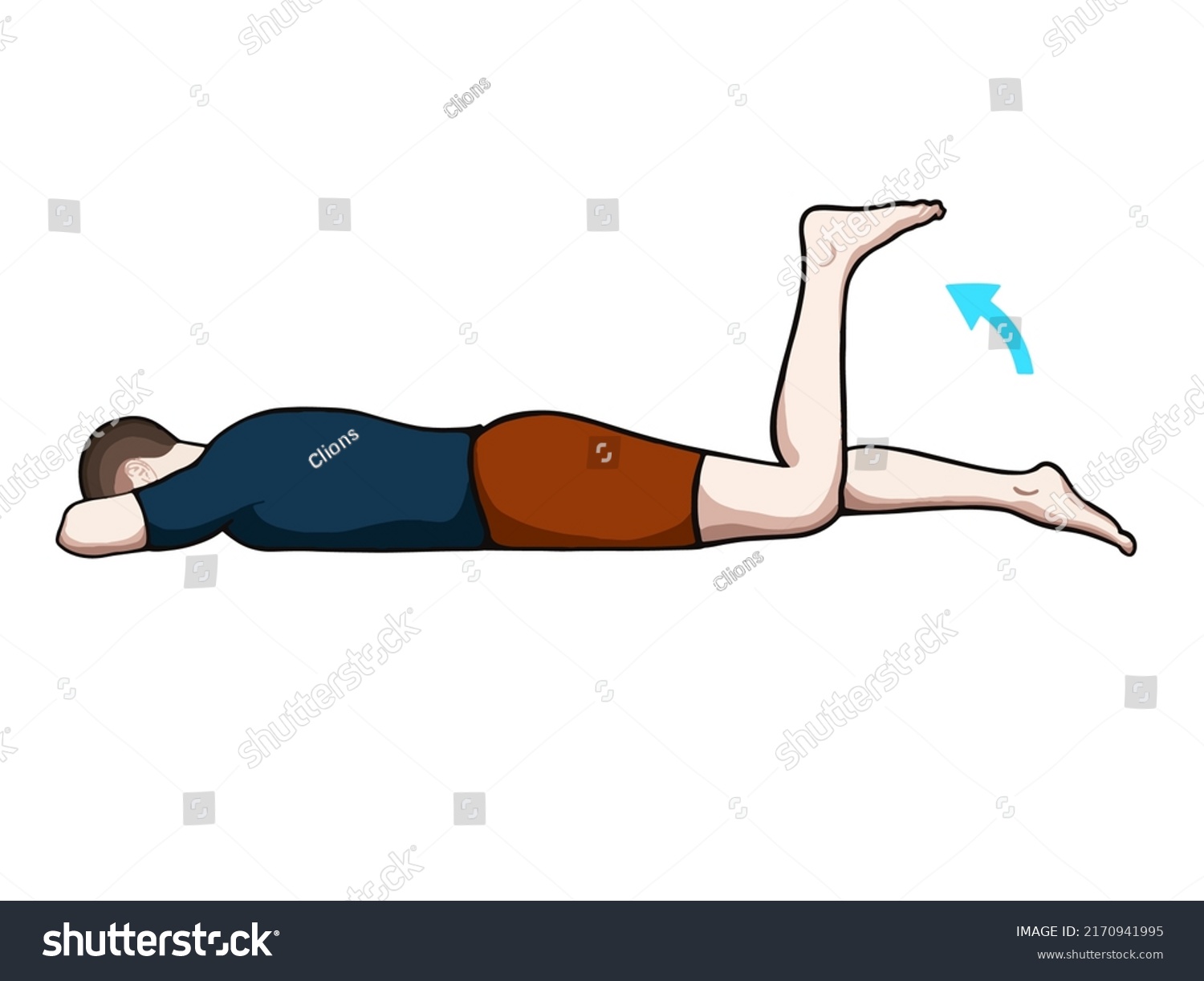 Physiotheraphy Knee Joint Exercise Illustration Stock Vector (Royalty ...