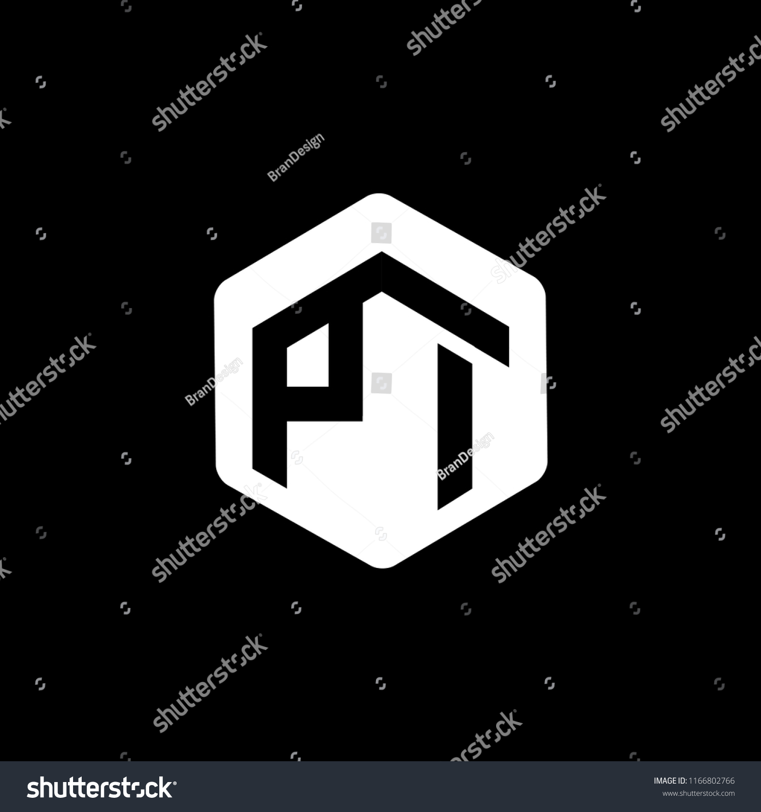 Pi Initial Letter Hexagonal Logo Vector Stock Vector (Royalty Free ...