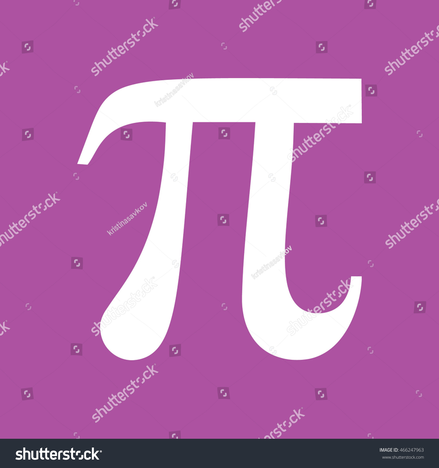 Pi Sign Vector Icon Purple Background Stock Vector (Royalty Free ...