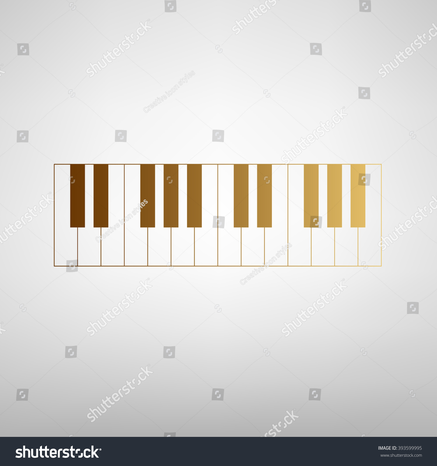 Piano Keyboard Sign Stock Vector (Royalty Free) 393599995 | Shutterstock