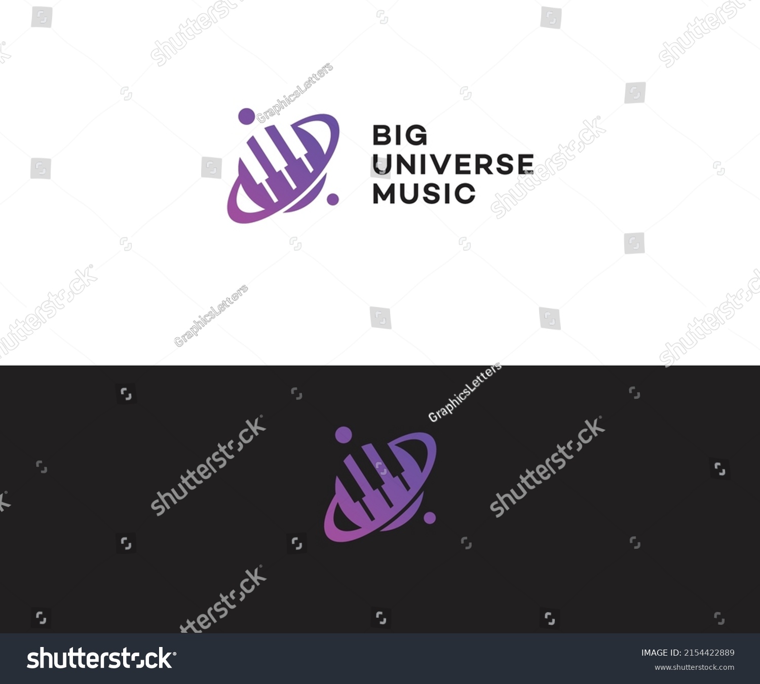 Piano Space Logo Design Vector Template Stock Vector (Royalty Free ...