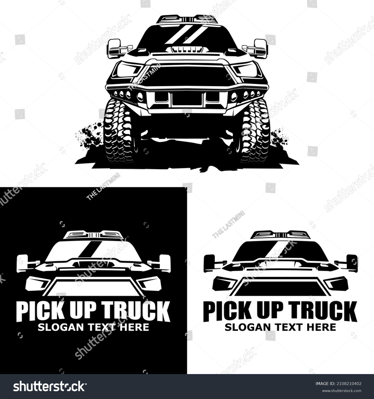 Pick Truck Logo Design Vector Stock Vector (Royalty Free) 2108210402 ...