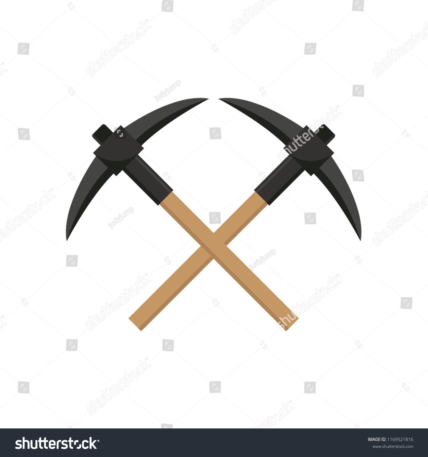 Pickaxe Cartoon Vector Symbol Logo: เวกเตอร์สต็อก (ปลอดค่าลิขสิทธิ์ ...
