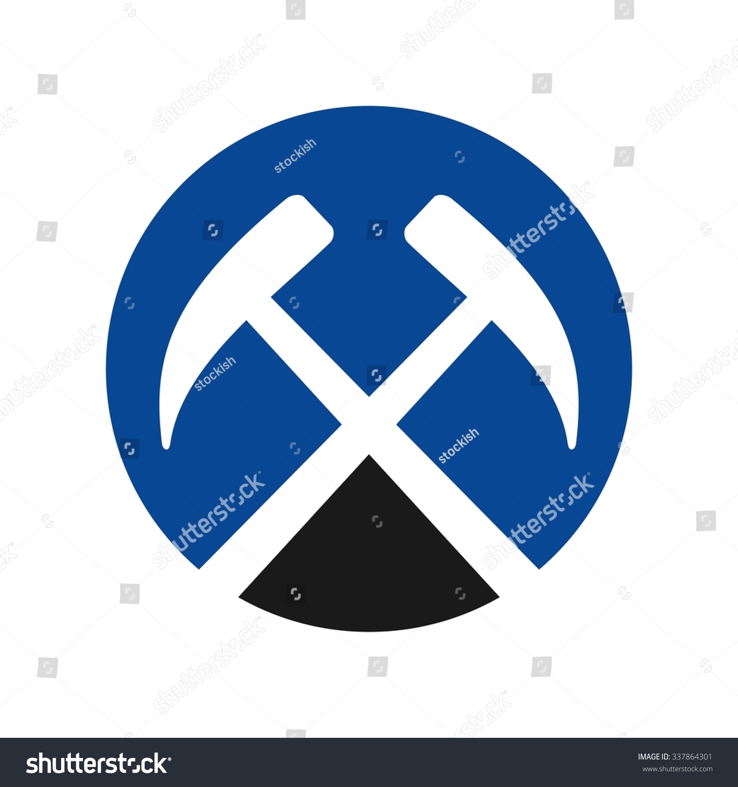 Pickaxe Logo Minning Equiptment Logo Pickaxe Stock Vector (Royalty Free ...