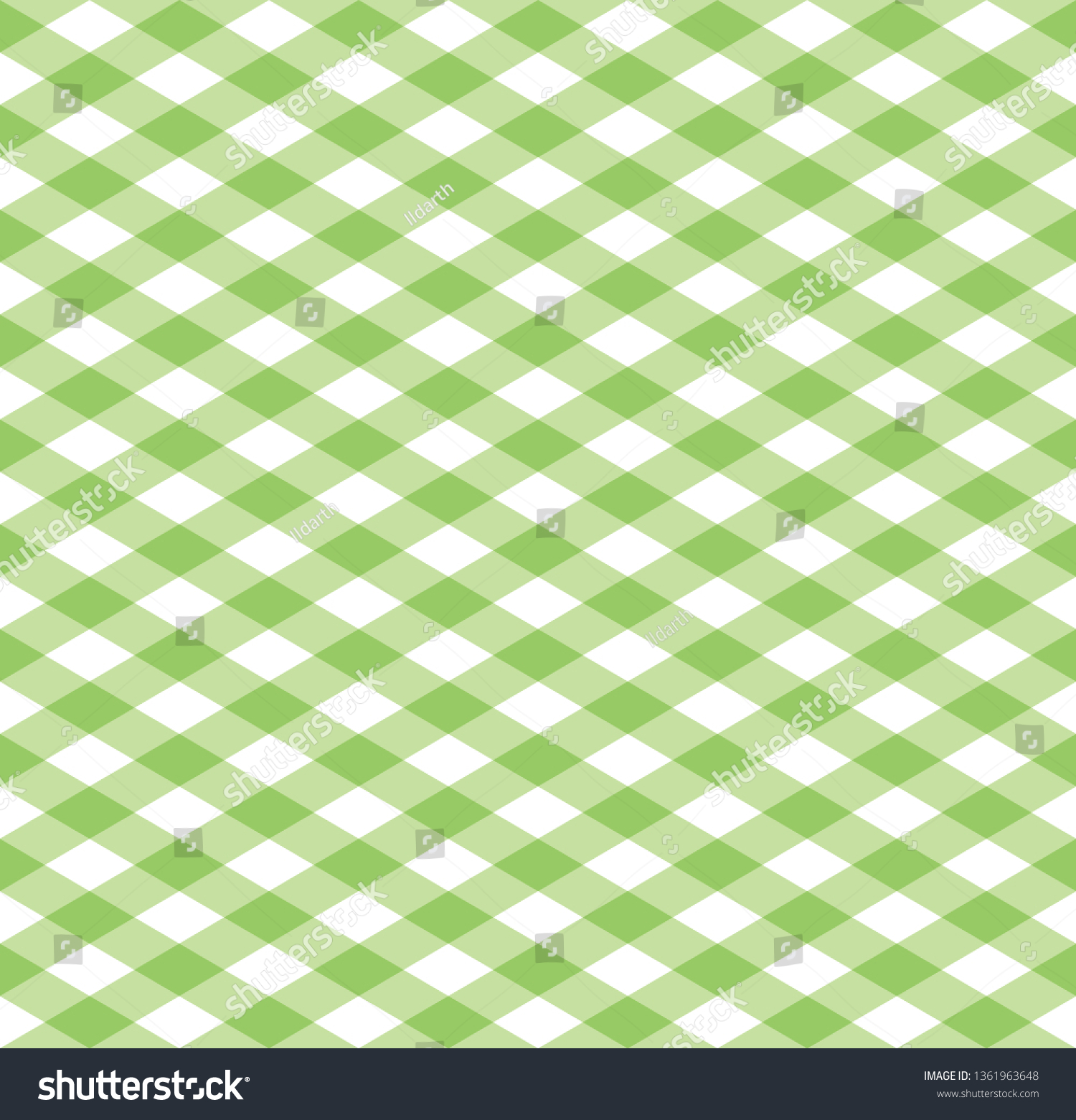 Picnic Cloth Isometry Background Seamless Pattern Stock Vector (Royalty ...