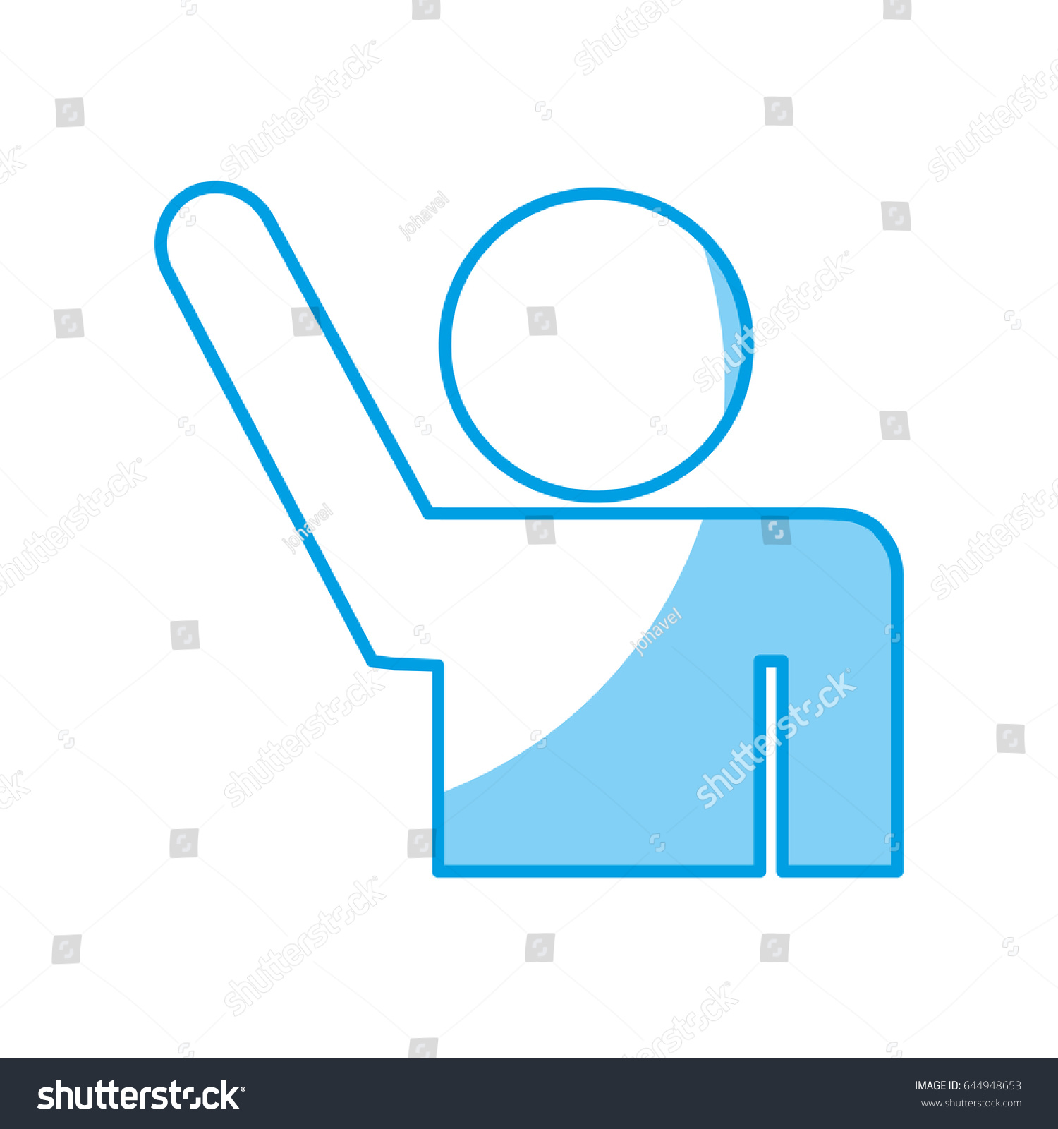 Pictogram Man Icon Stock Vector (Royalty Free) 644948653 | Shutterstock