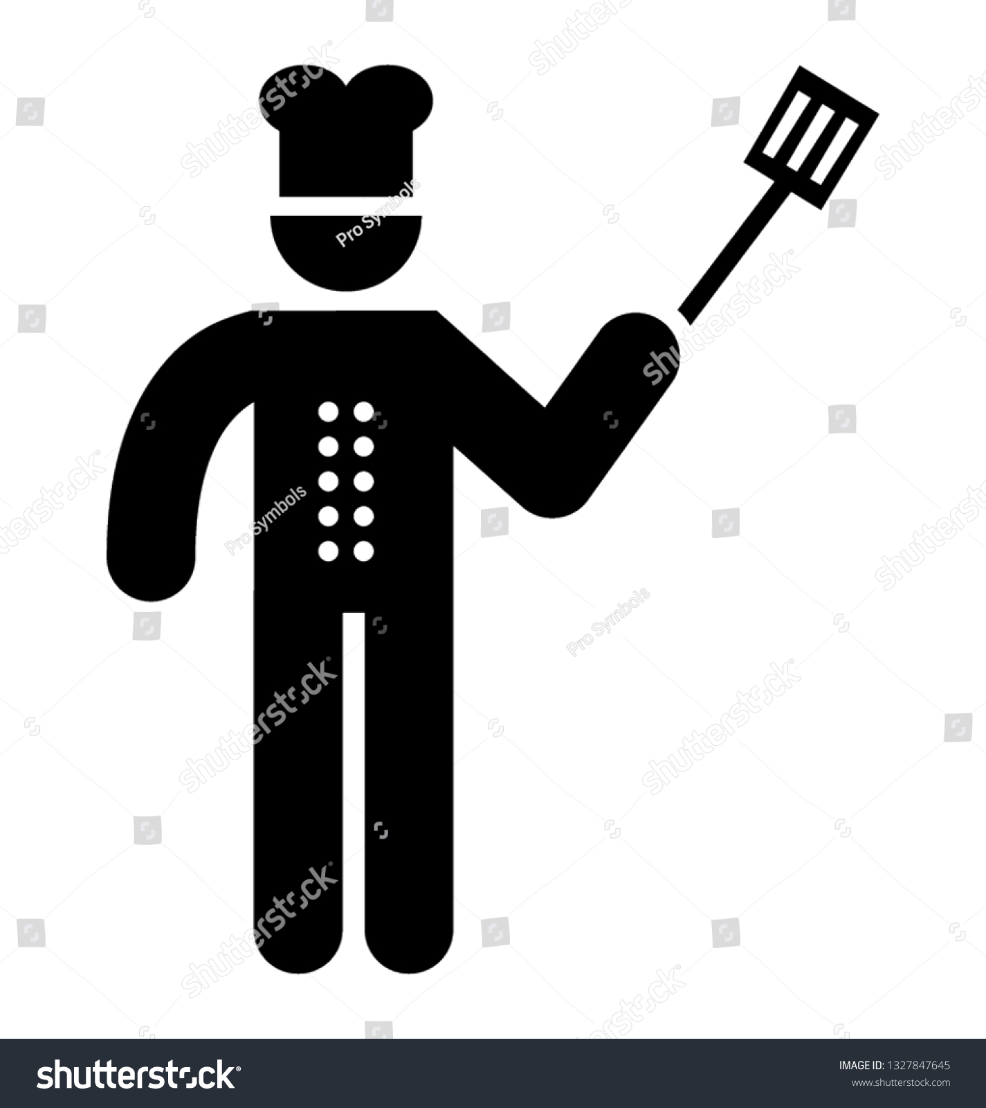 Pictogram Chef Vector Element Stock Vector (Royalty Free) 1327847645 ...