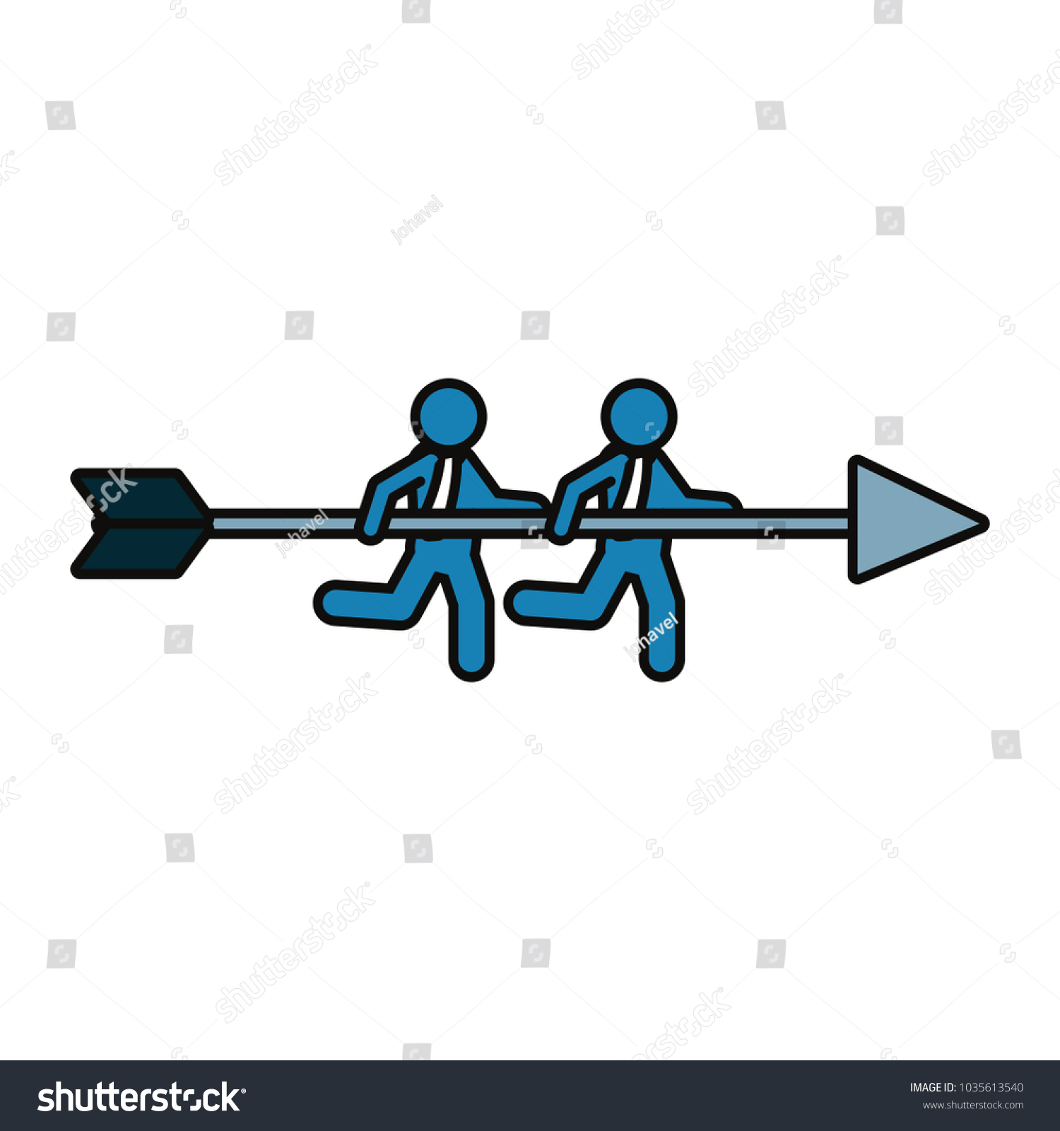 Pictogram Teamwork Design Stock Vector (Royalty Free) 1035613540 ...