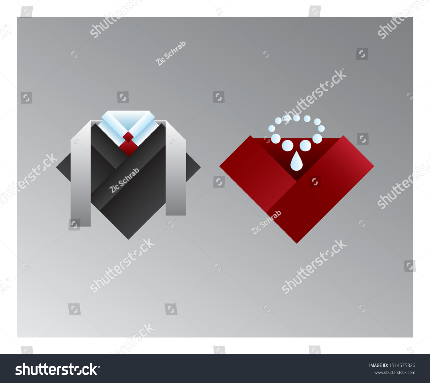 Pictograms Formal Dress Code Stock Vector (Royalty Free) 1514575826 ...