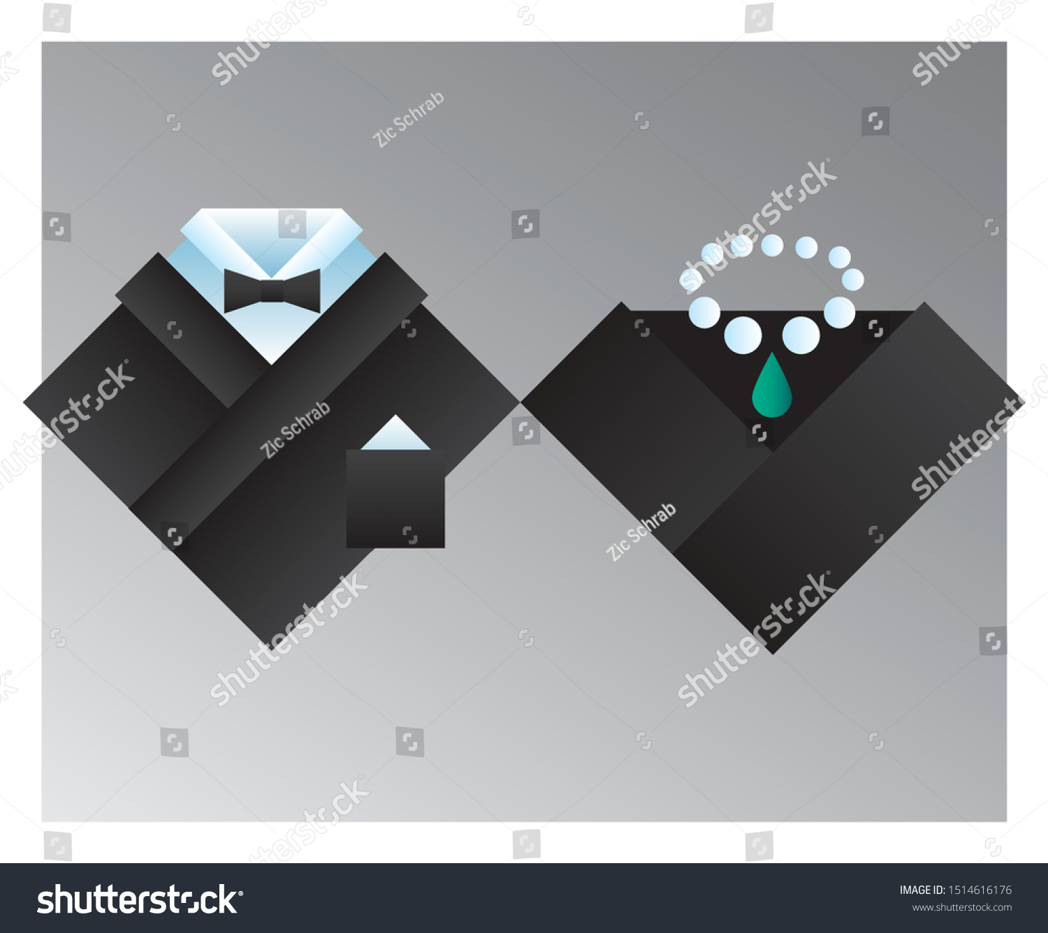 Pictograms Formal Dress Code Stock Vector (Royalty Free) 1514616176